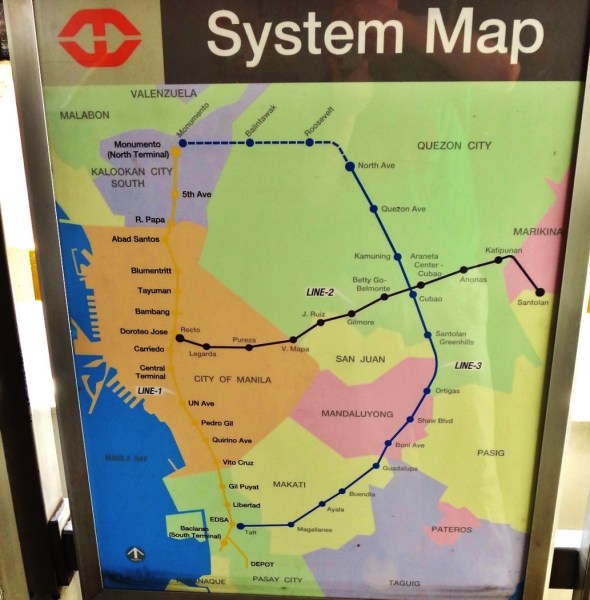 Manila train subway map – the tokyo files 東京ファイル