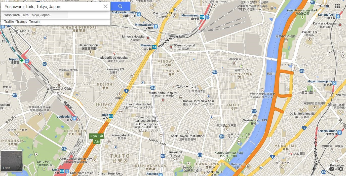 Tokyo Yoshiwara Senzoku Sanya 2013 map – the tokyo files 東京ファイル