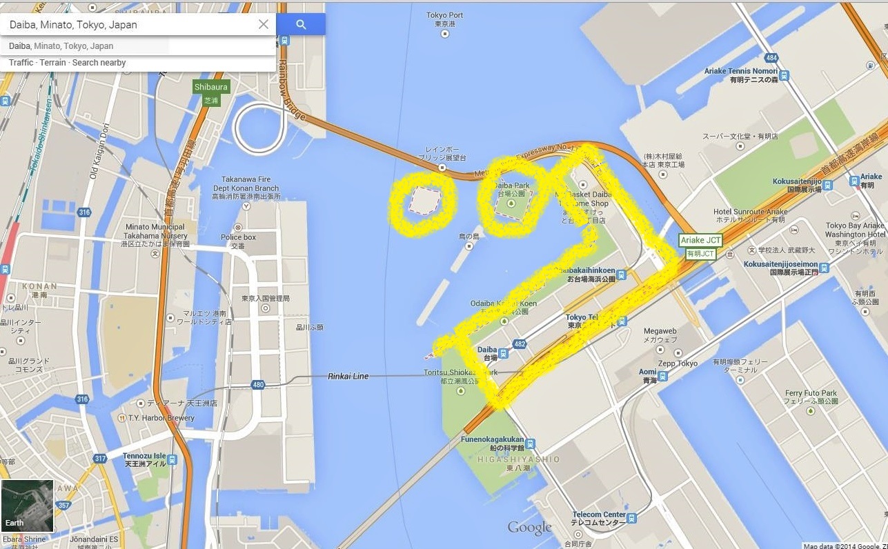 Daiba chome map – the tokyo files 東京ファイル