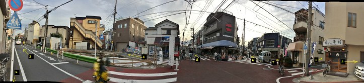 Nanatsuji seven-way intersection annotated – the tokyo files 東京ファイル
