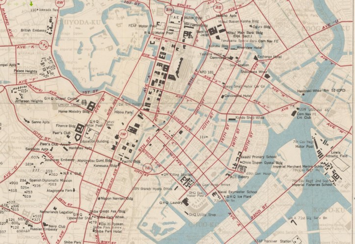 Map of central Tokyo 1948 – the tokyo files 東京ファイル